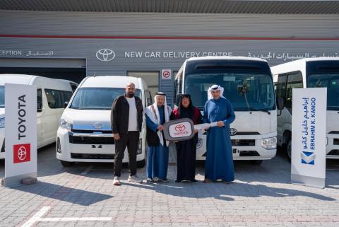 Ebrahim K. Kanoo delivers Toyota Coaster and HiAce fleet to Al Sadiq ...